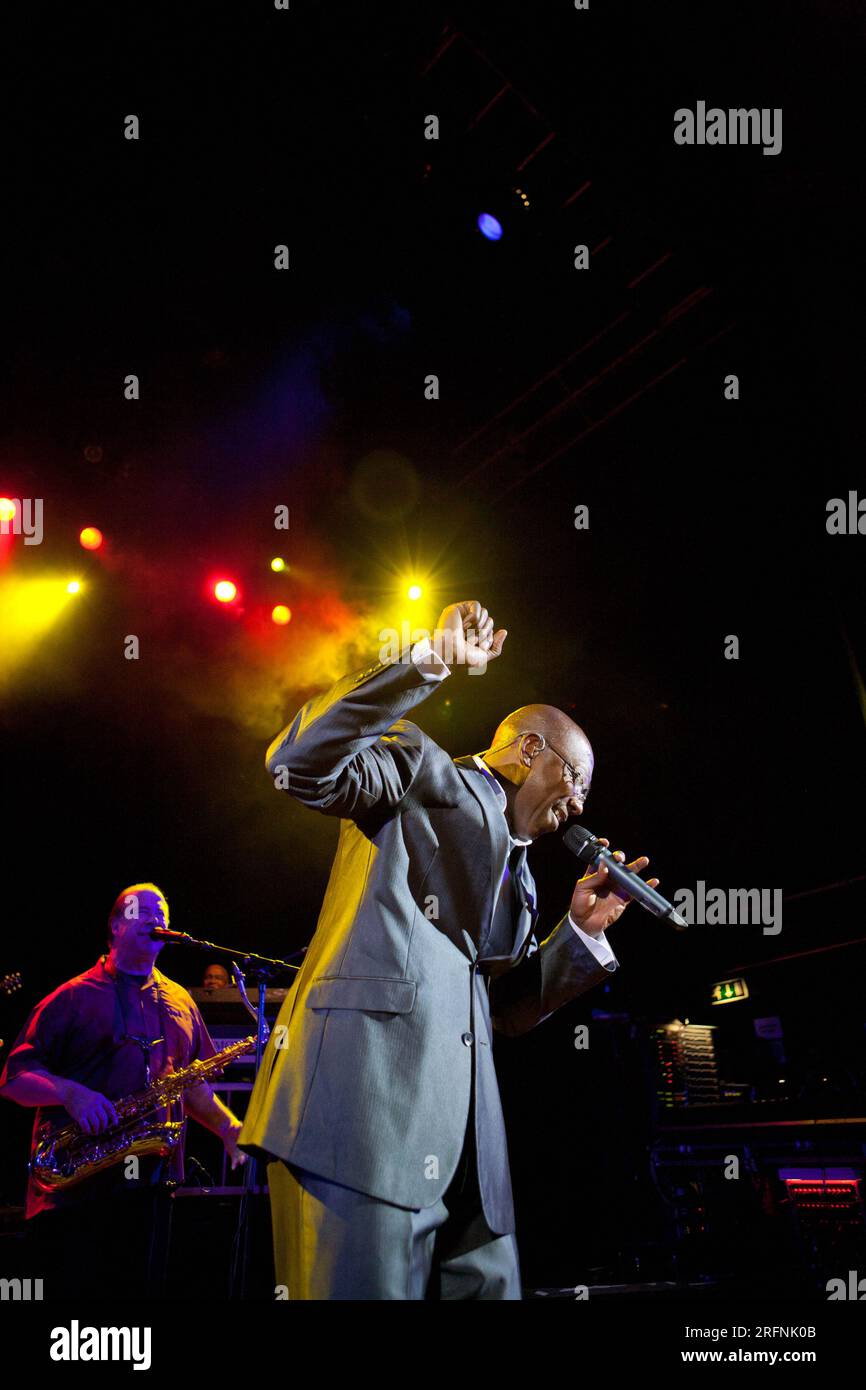 London, UK. Tower of Power performing live at the Hammersmith Apollo ...