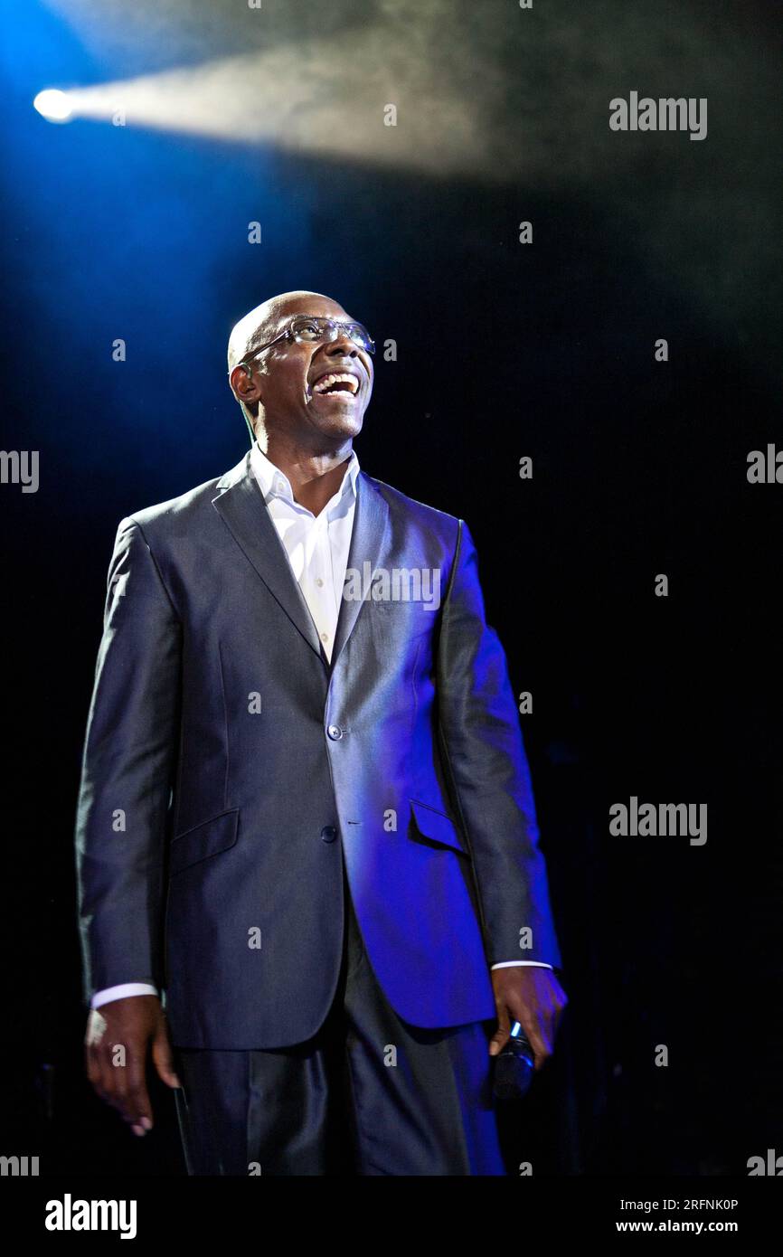London, UK. Tower of Power performing live at the Hammersmith Apollo ...