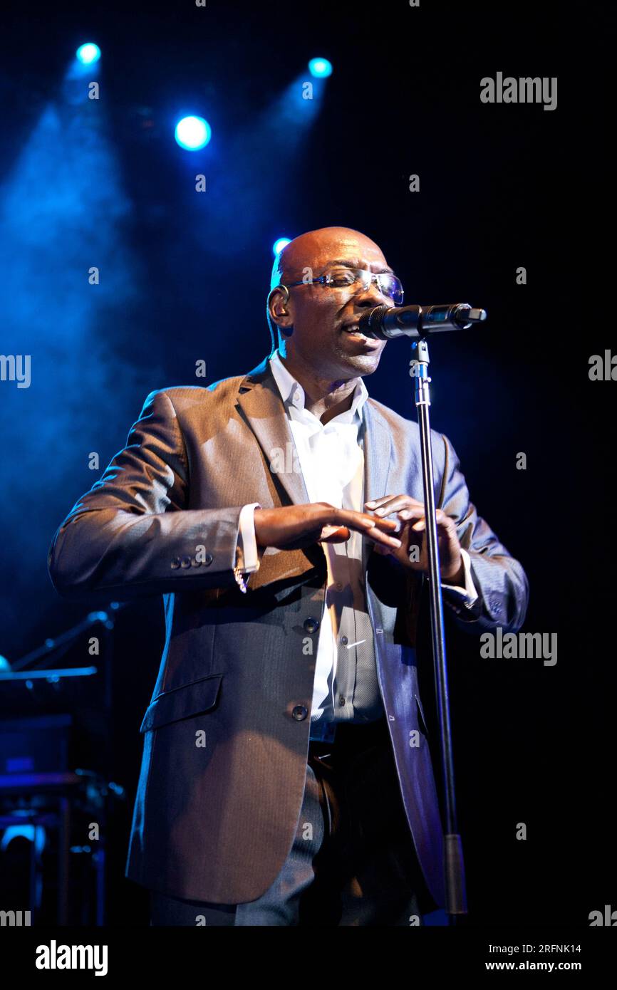 London, UK. Tower of Power performing live at the Hammersmith Apollo ...