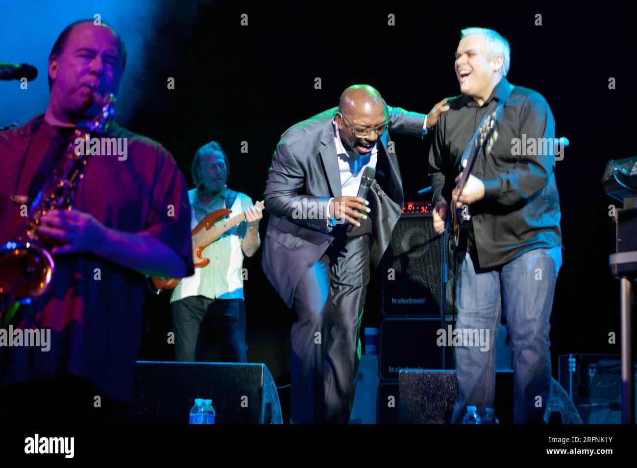 London, UK. Tower of Power performing live at the Hammersmith Apollo ...