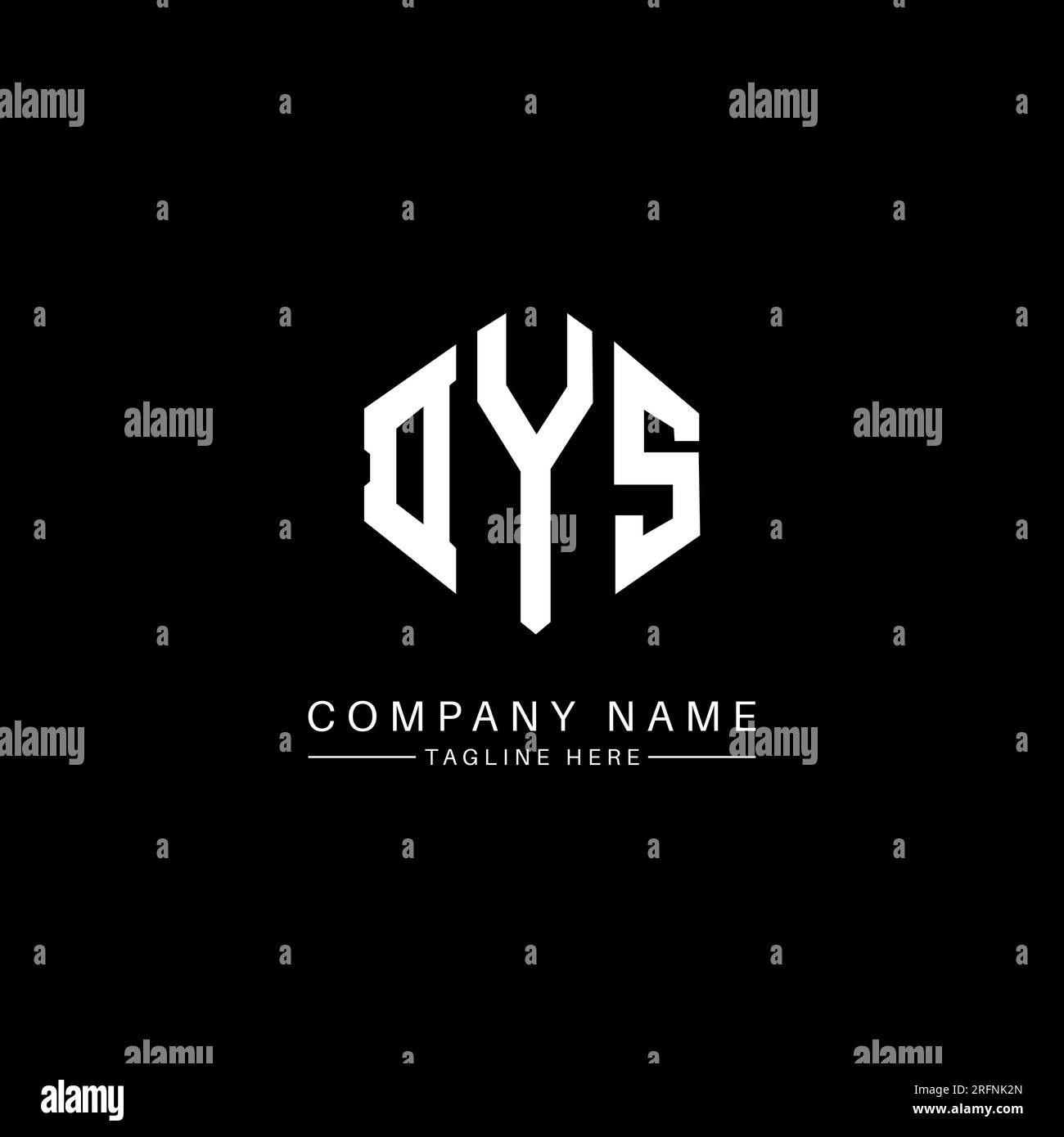 DYS letter logo design with polygon shape. DYS polygon and cube shape ...
