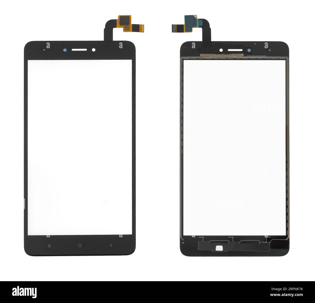 touchscreen, touch glass for phone, on white background in isolation ...