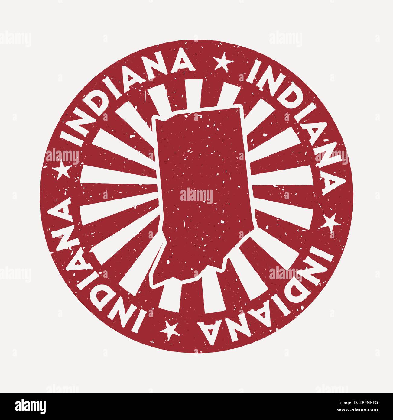 Indiana stamp. Travel red rubber stamp with the map of us state, vector ...