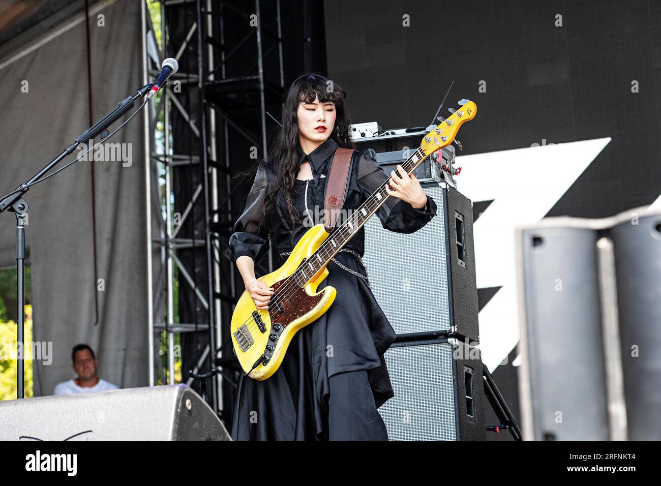 Misa of Band-Maid performs on day two of the Lollapalooza Music ...
