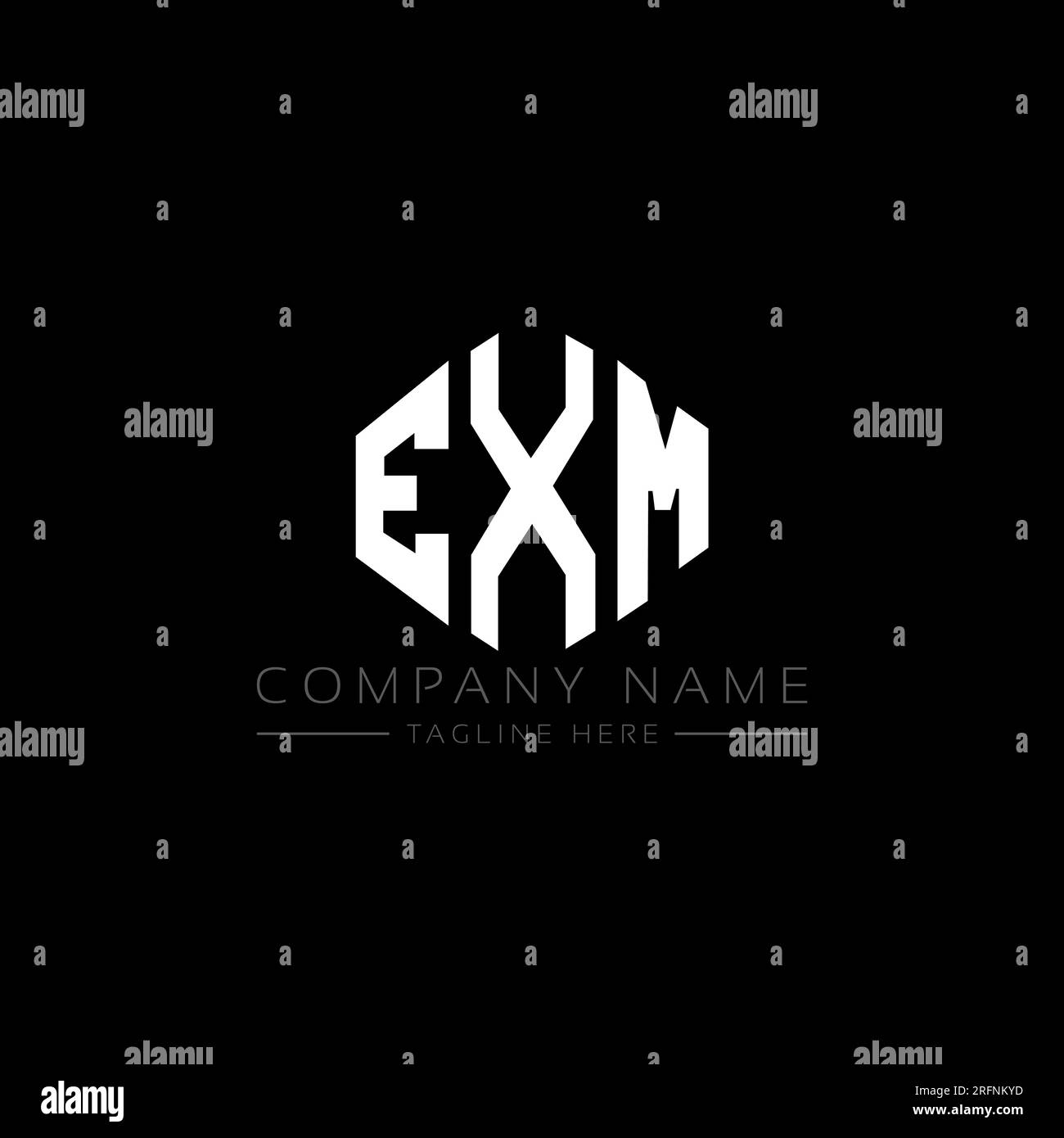 Exm logo design hi-res stock photography and images - Alamy