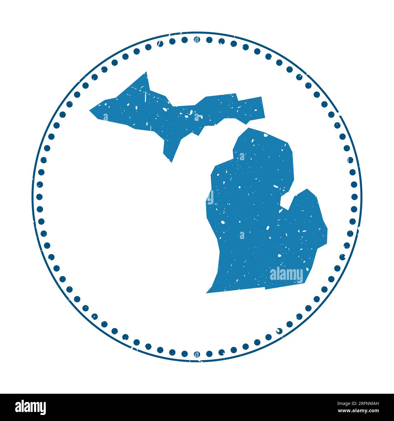 Vintage map of michigan Stock Vector Images - Alamy