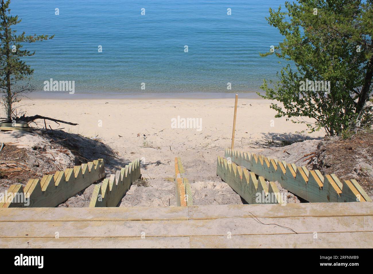 Beach Stair Construction Stock Photo - Alamy