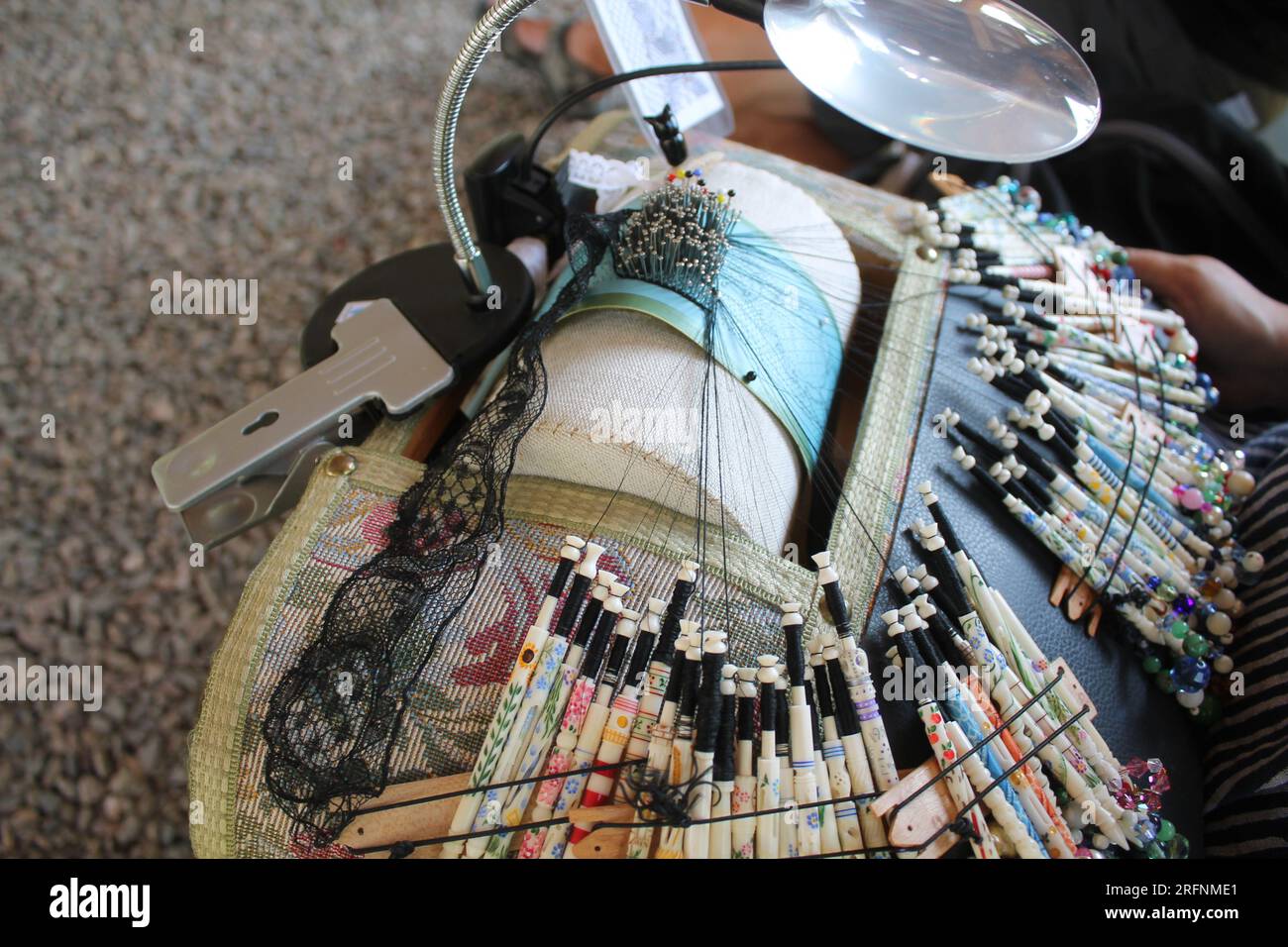 French lace maker hi-res stock photography and images - Alamy