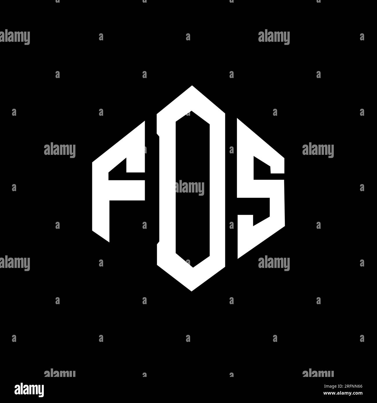 FDS letter logo design with polygon shape. FDS polygon and cube shape ...