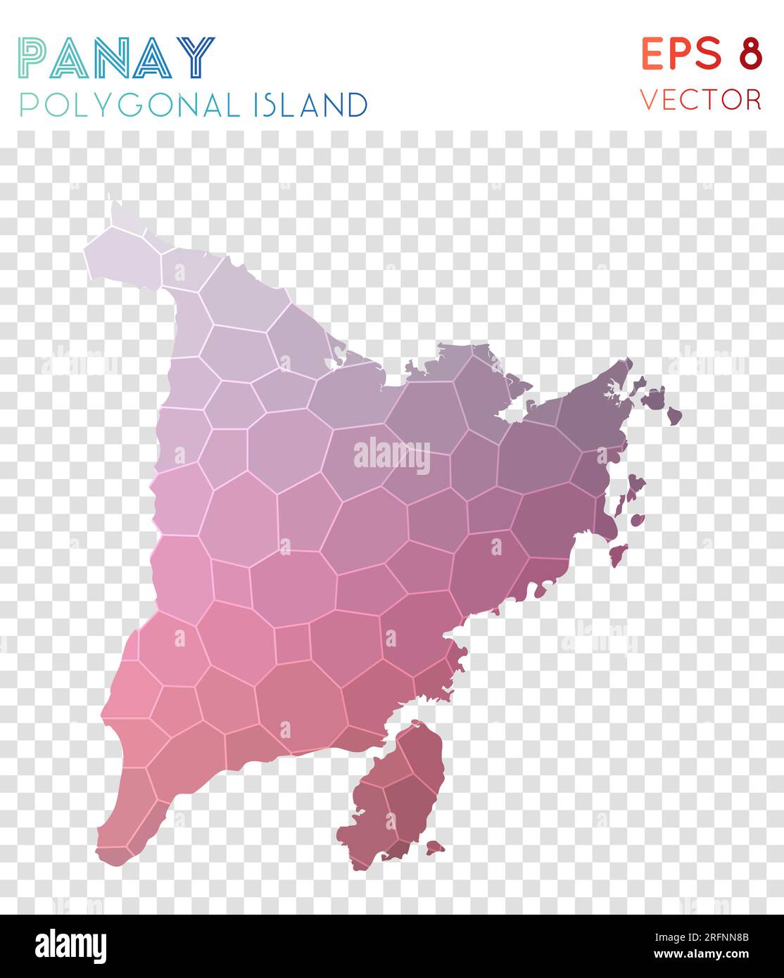 Panay polygonal map, mosaic style island. Extraordinary low poly style ... Panay polygonal map, mosaic style island. Extraordinary low poly style ...