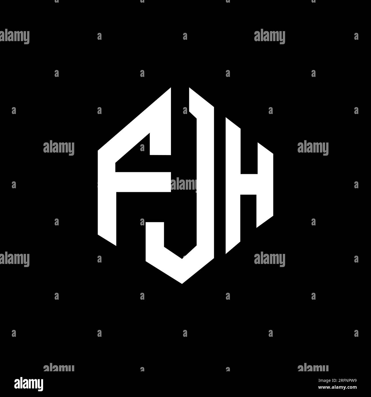 Fjh logo design hi-res stock photography and images - Alamy