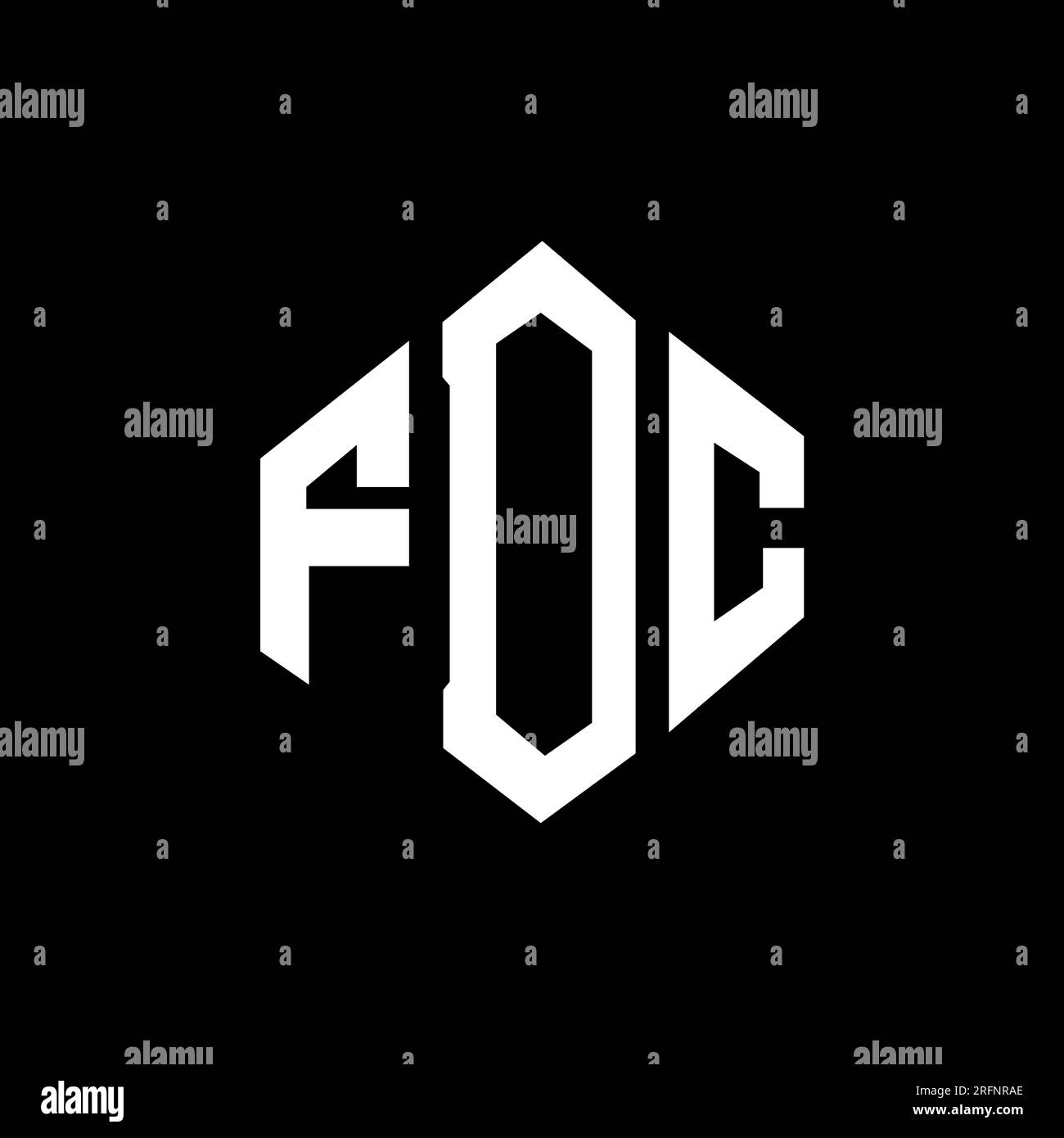 FDC letter logo design with polygon shape. FDC polygon and cube shape ...