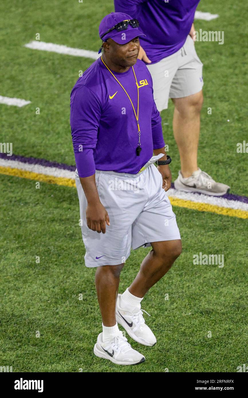 Baton Rouge, USA. 04th Aug, 2023. August 4, 2023: LSU running back ...