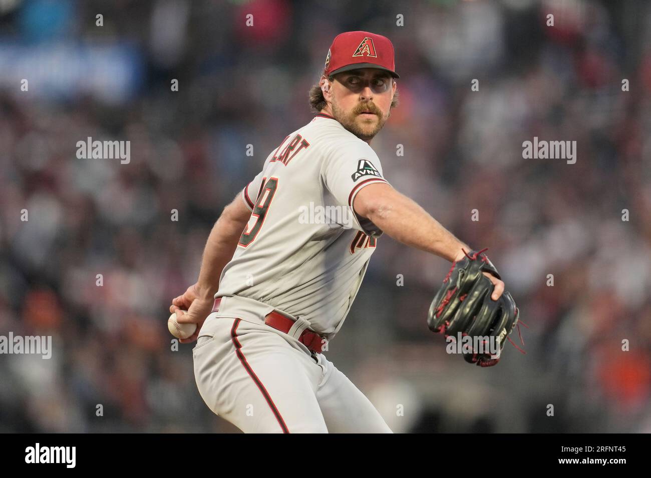 Arizona Diamondbacks pitcher Tyler Gilbert during a baseball game ...
