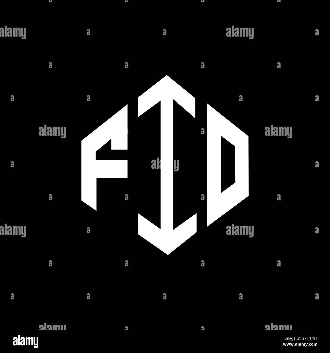 FIO letter logo design with polygon shape. FIO polygon and cube shape ...