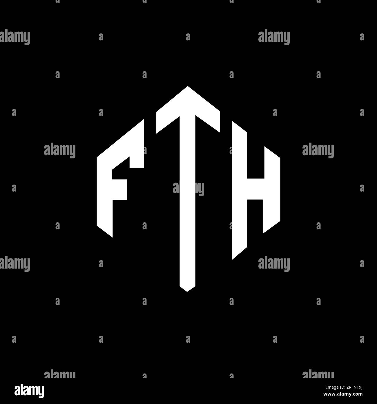 Fth logo design Black and White Stock Photos & Images - Alamy