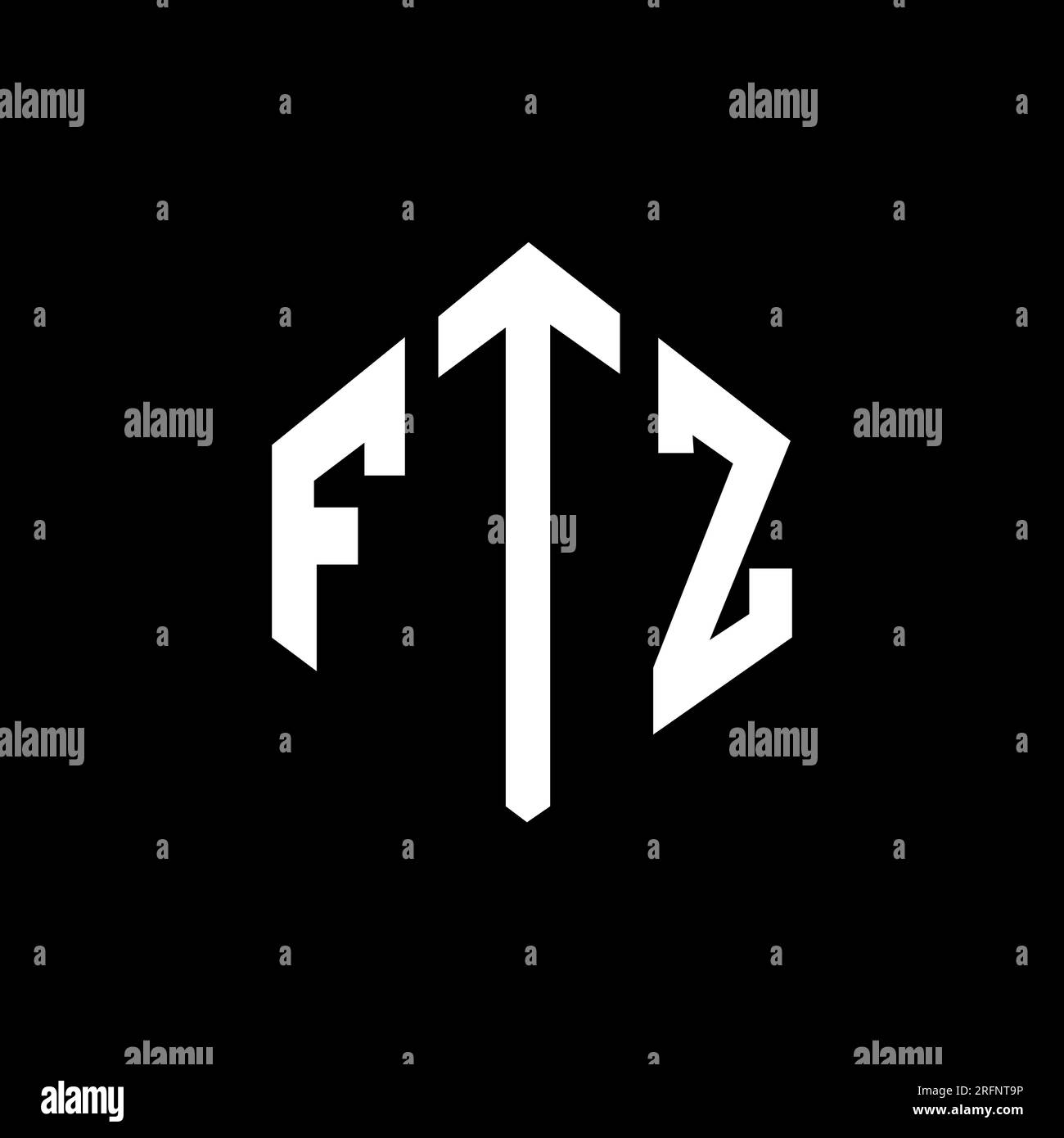 FTA letter logo design with polygon shape. FTA polygon and cube shape ...