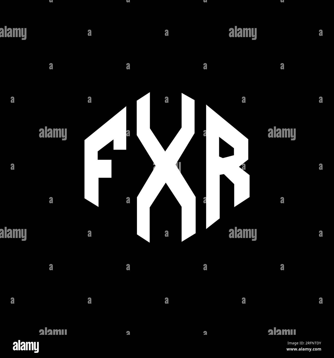 Fxr logo design Stock Vector Images - Alamy