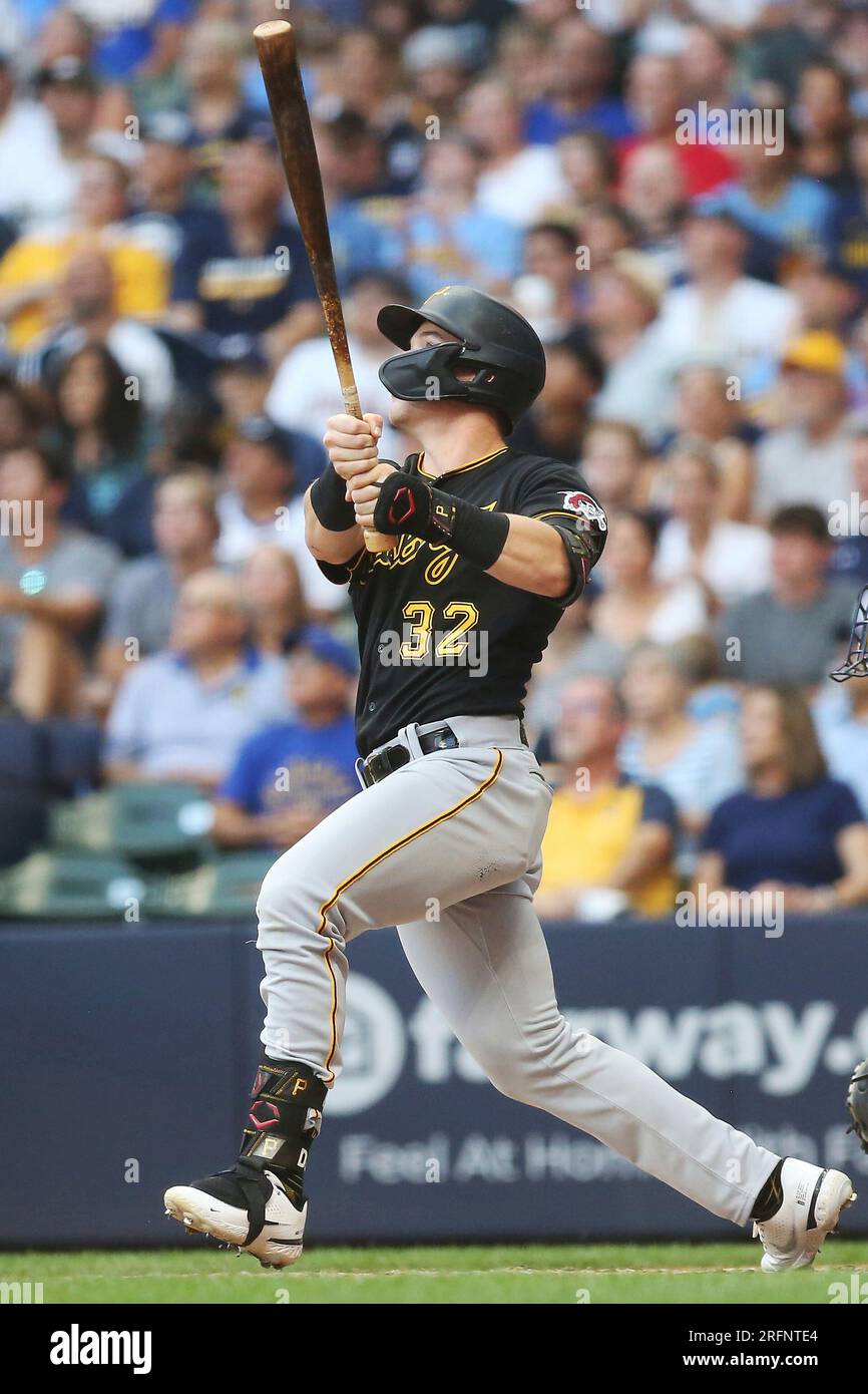 MILWAUKEE, WI - AUGUST 03: Pittsburgh Pirates right fielder Henry Davis ...