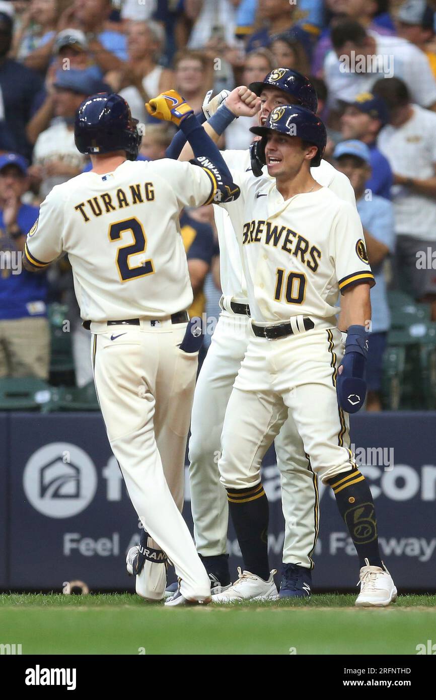 MILWAUKEE, WI - AUGUST 03: Milwaukee Brewers second baseman Brice ...