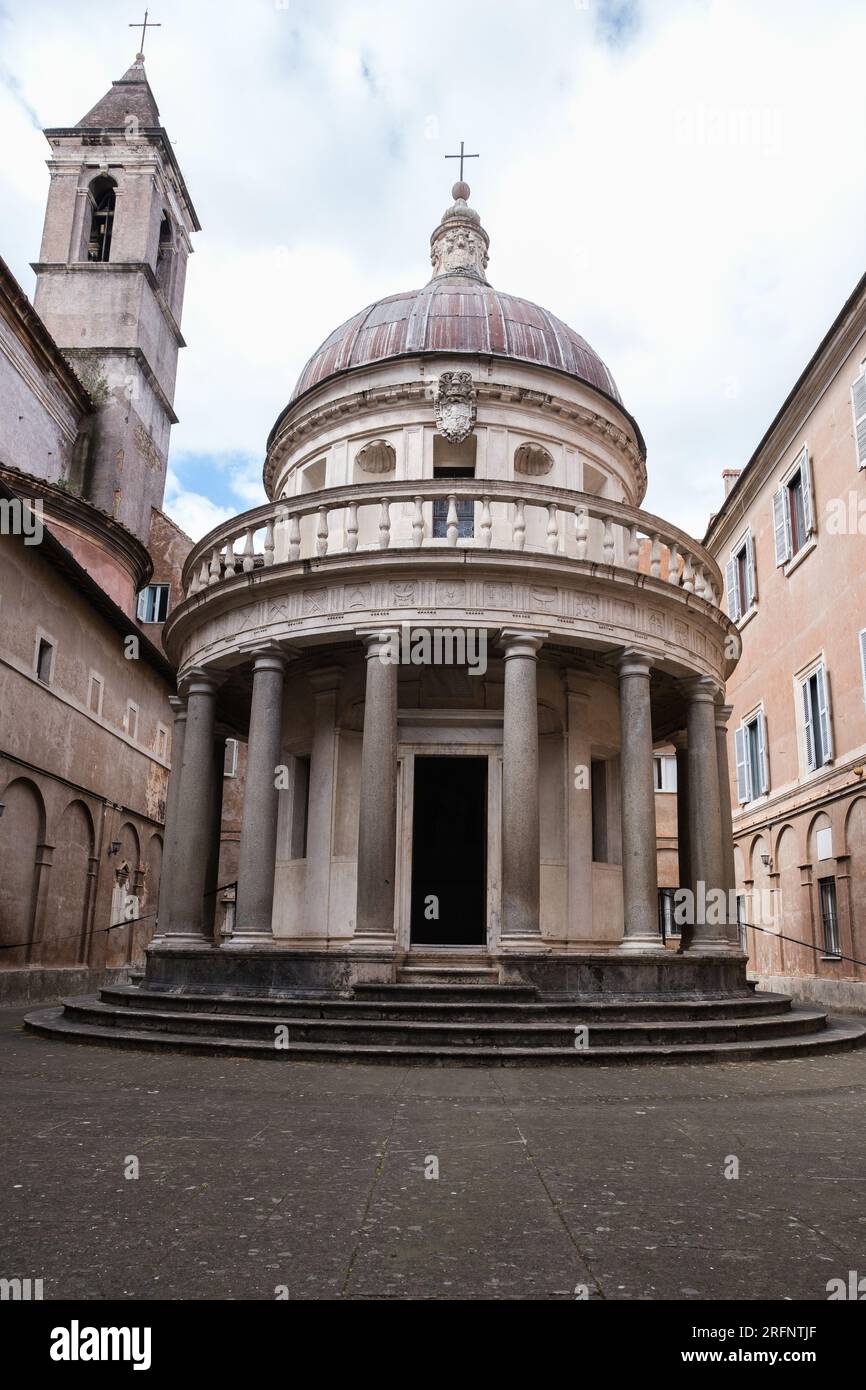 Rome, Italy. 9th Apr, 2023. The temple of San Pietro in Montorio in the ...