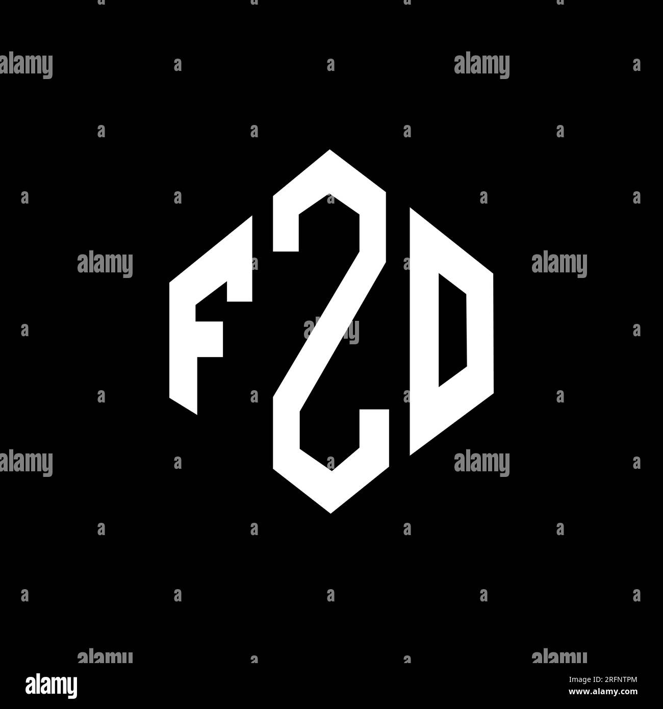 FZO letter logo design with polygon shape. FZO polygon and cube shape ...