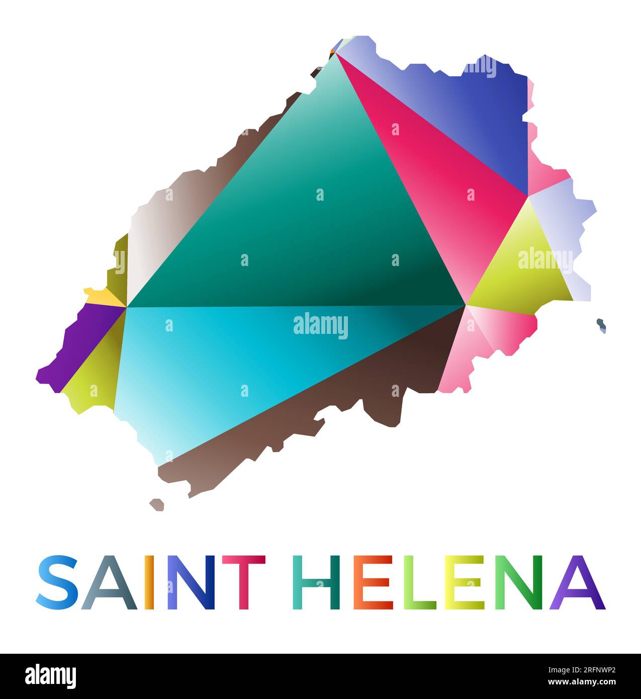 Saint helena island map Cut Out Stock Images & Pictures - Alamy
