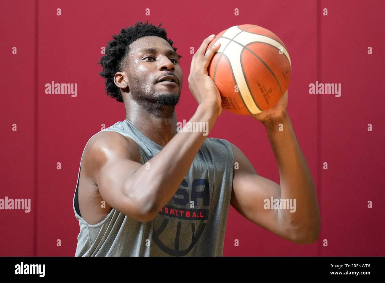 Jaren Jackson Jr. of the Memphis Grizzlies shoots during training camp ...