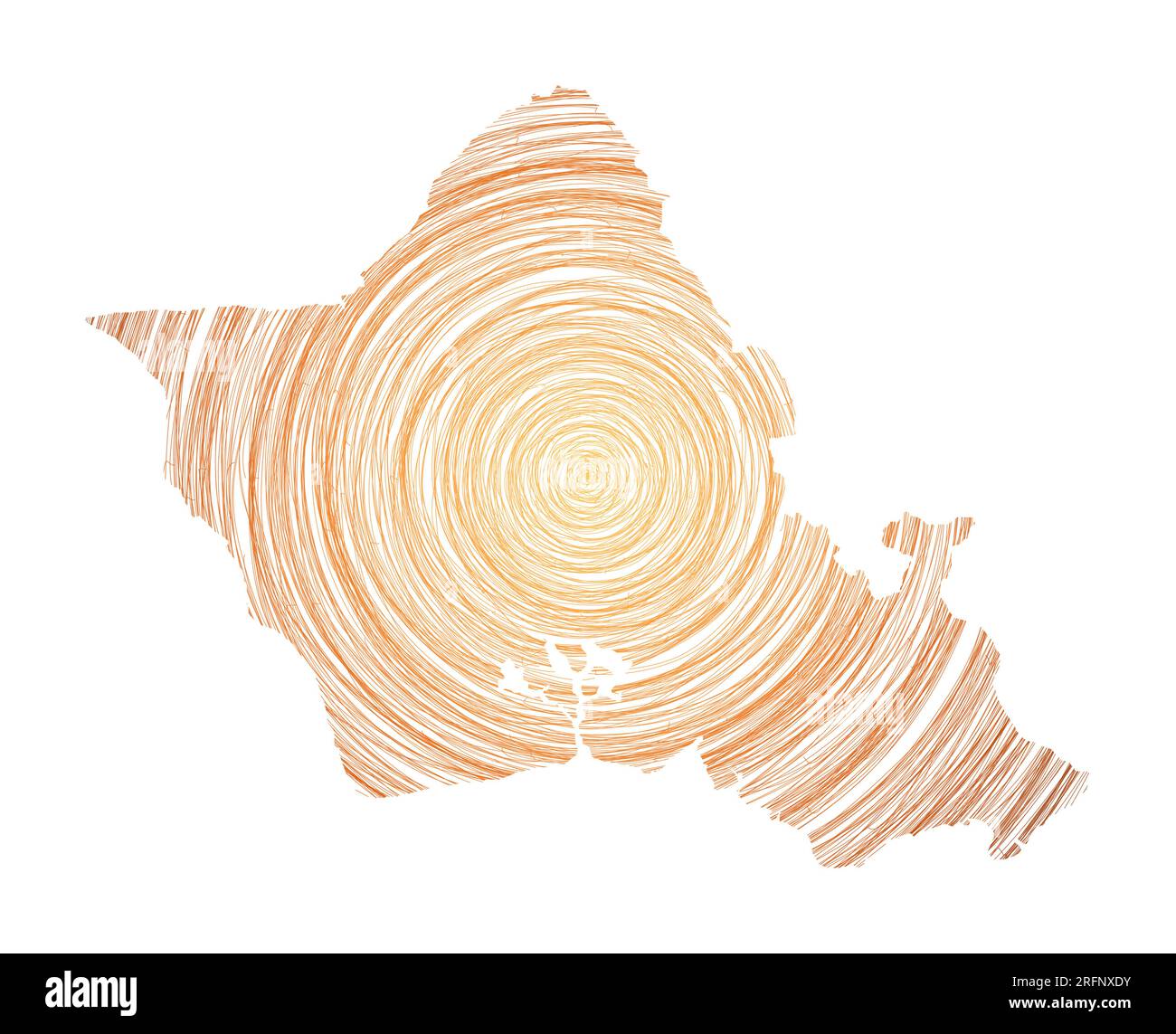 Oahu map hi-res stock photography and images - Alamy