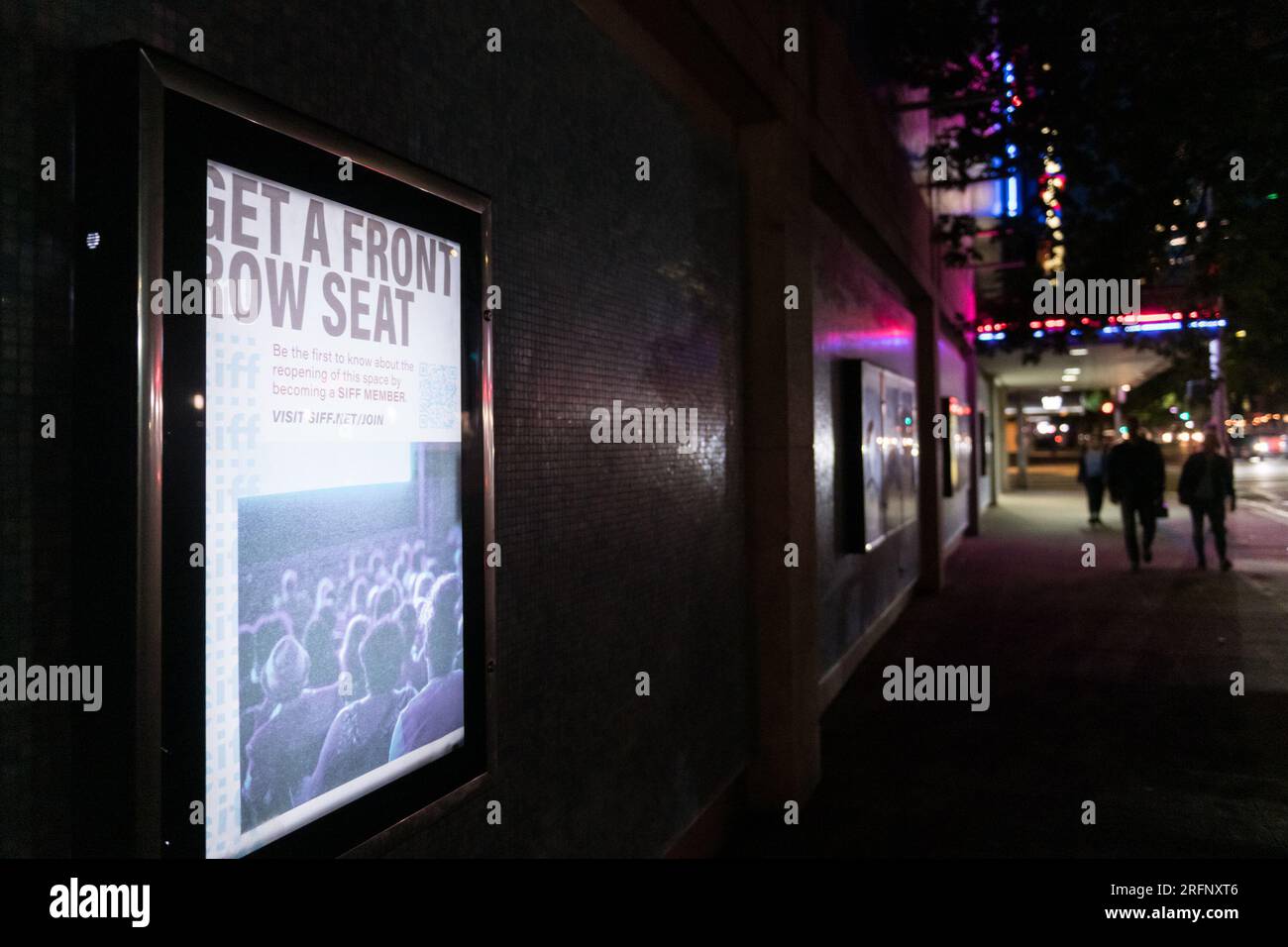 Seattle, USA. 28 Jul, 2023. The Cinerama in Belltown now owned by Siff ...
