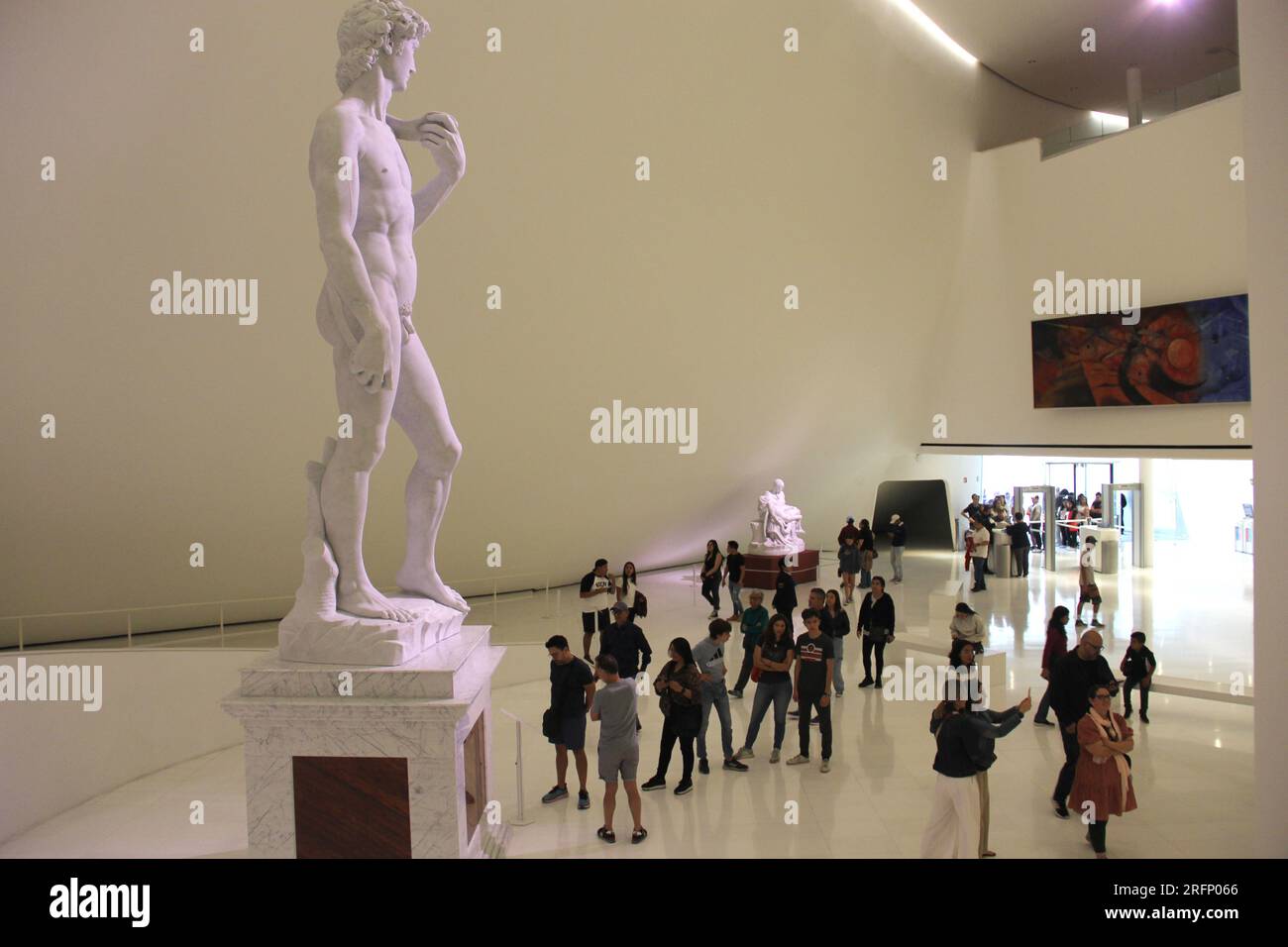 Mexico City, Mexico - July 19, 2023: Marble sculpture El David work of ...