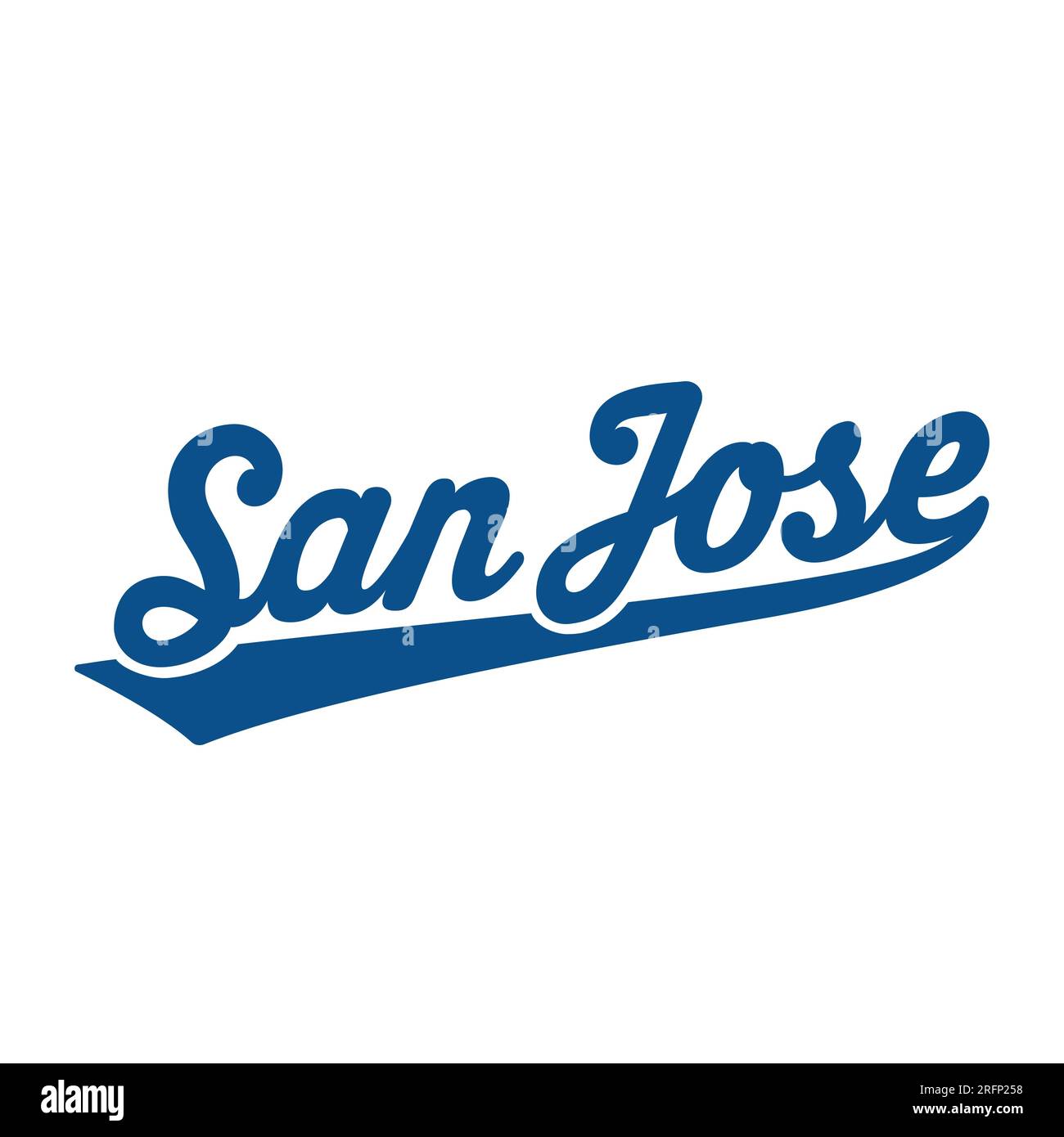 San Jose lettering design. San Jose, California typography design ...