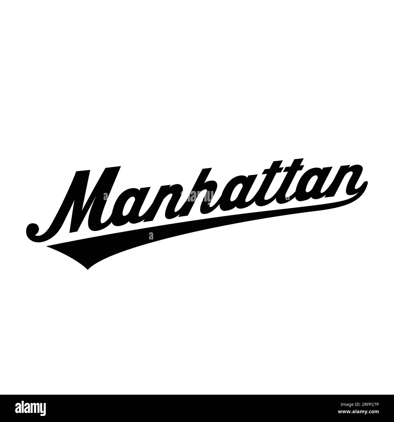 Manhattan lettering design. Manhattan, NYC, typography design. Vector ...