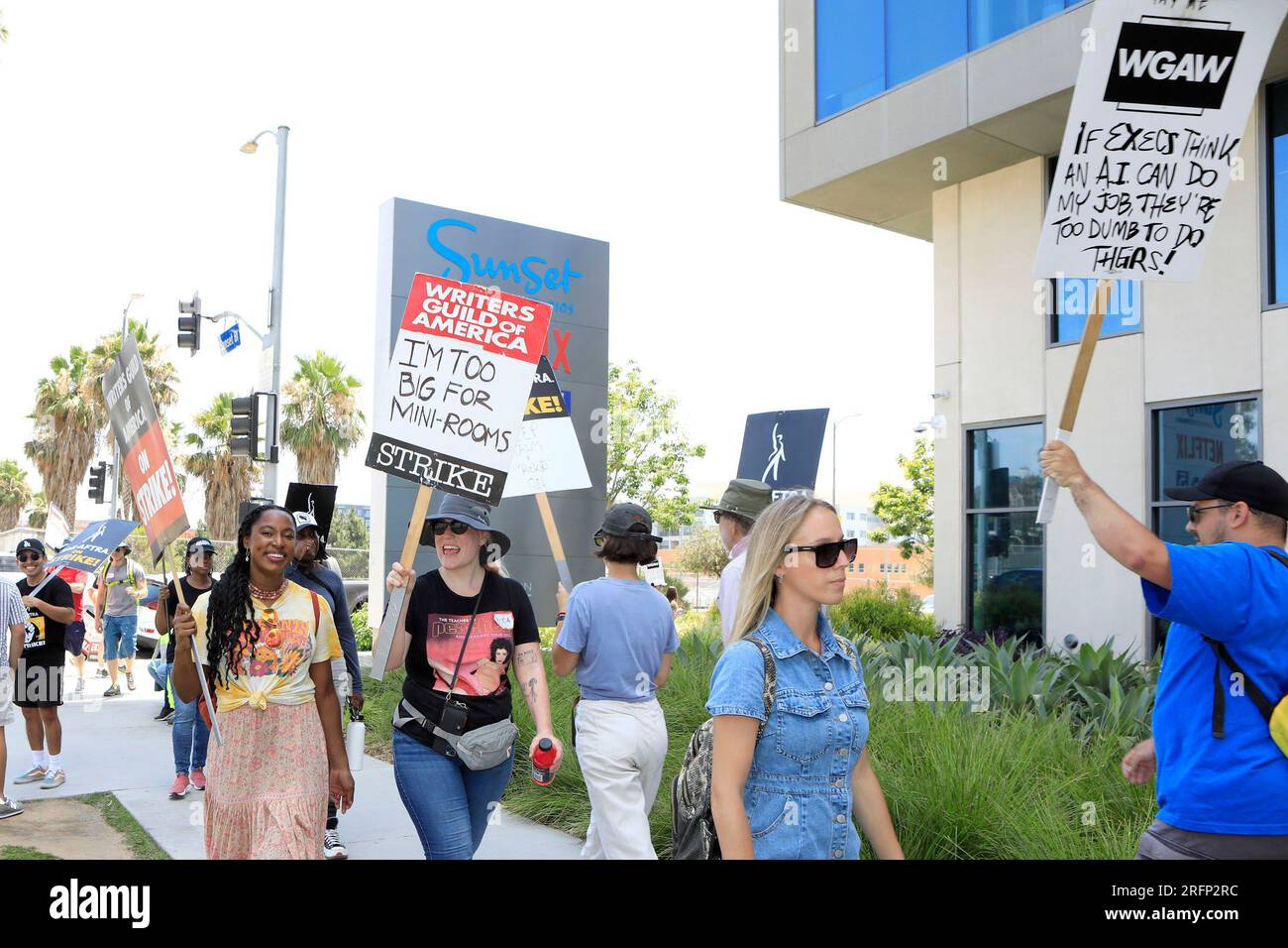 Los Angeles, CA. 1st Aug, 2023. Netflix in attendance for SAG-AFTRA and ...