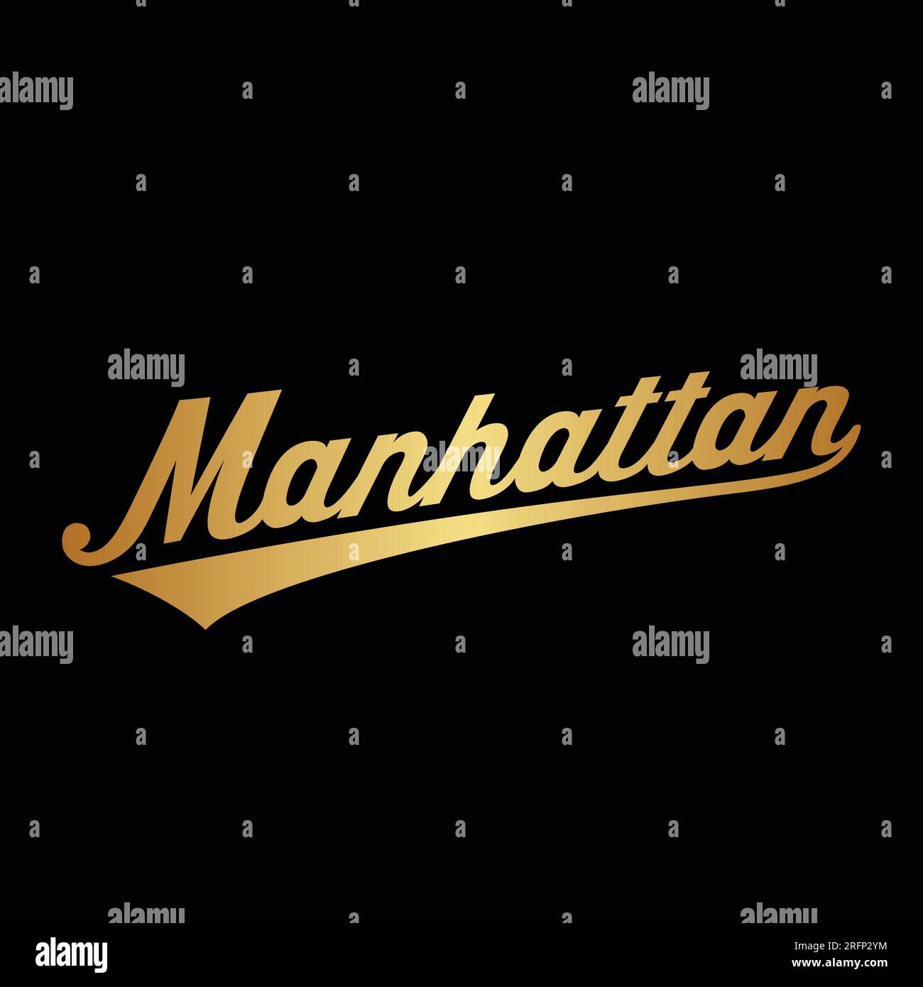 Manhattan lettering design. Manhattan, NYC, typography design. Vector ...