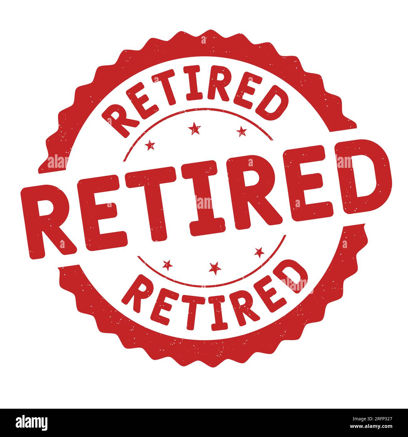 Retired grunge rubber stamp on white background, vector illustration ...