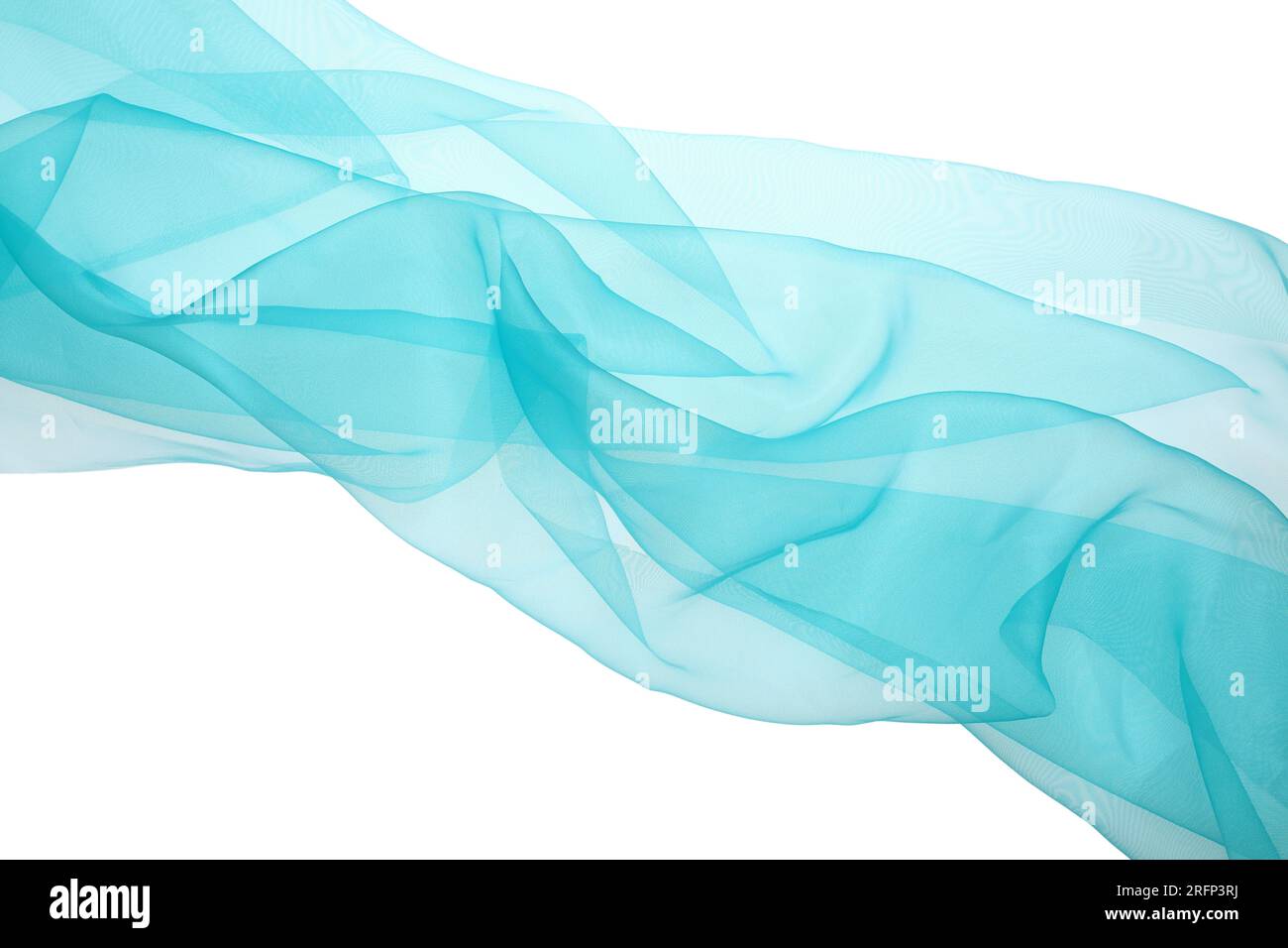 Turquoise wrinkled fabric hi-res stock photography and images - Alamy
