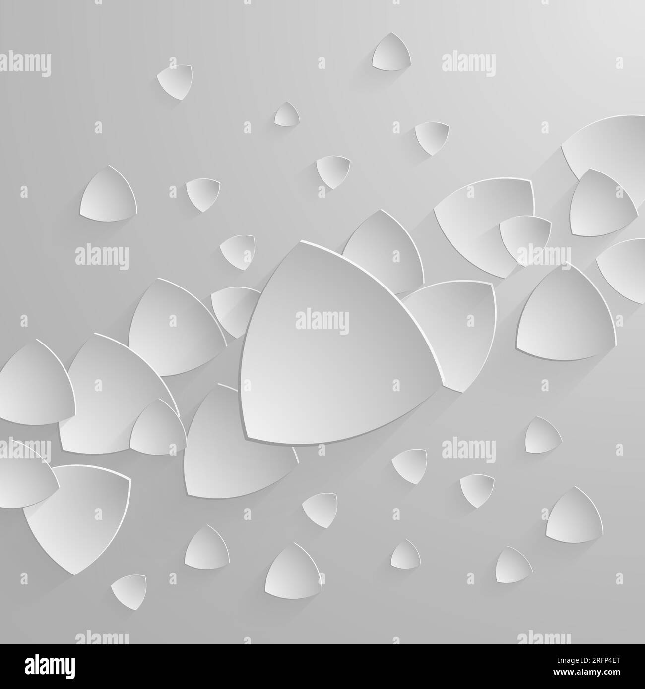 Paper banner on abstract triangle background with drop shadows. Vector ...