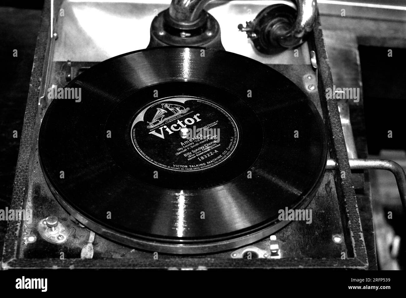 An antique Victor record album titled "America (My Country is of Thee ...