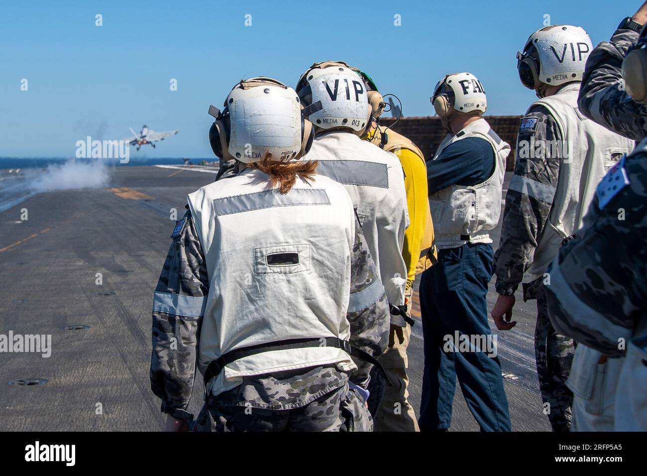 INDIAN OCEAN (Aug. 4, 2023) Royal Australian Navy (RAN) sailors ...