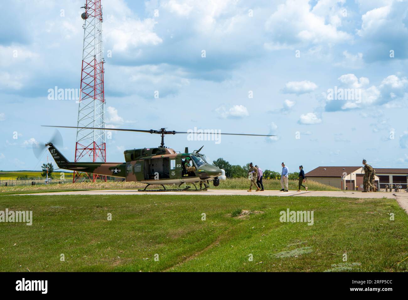 A U.S. Air Force UH-1N Iroquois, assigned to the 54th Helicopter ...