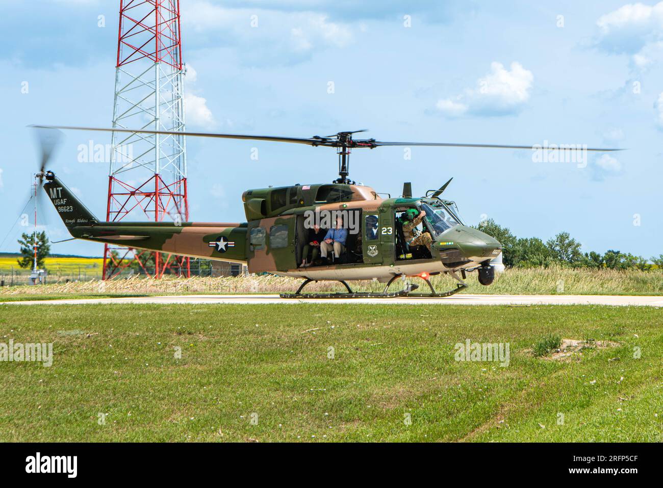A U.S. Air Force UH-1N Iroquois, assigned to the 54th Helicopter ...