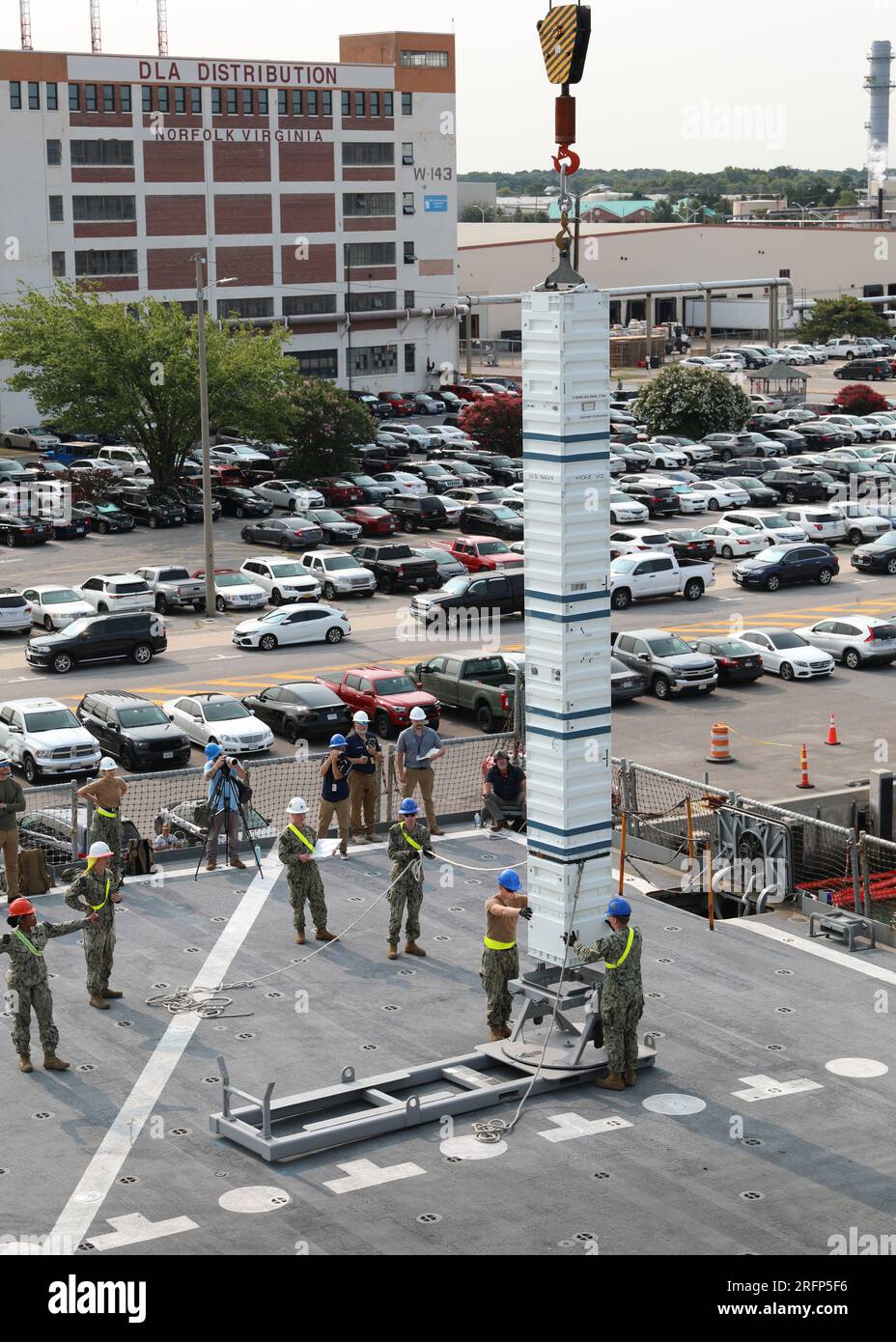 230803-N-OH262-1192 NORFOLK, Va. (August 3, 2023)--Sailors assigned to ...