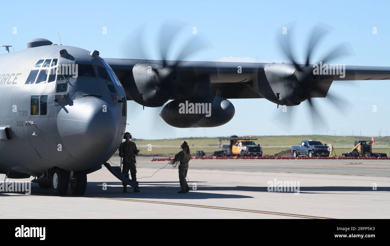 PETERSON SPACE FORCE BASE, Colo. -- A team of 302nd Airlift Wing Airmen ...