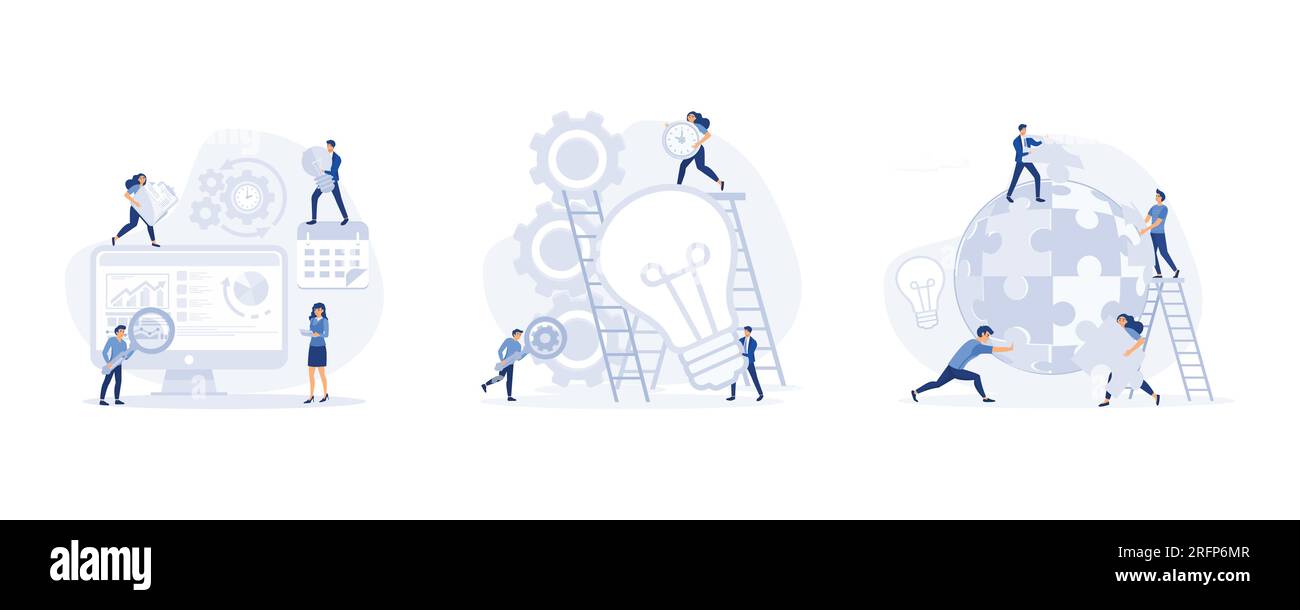 Team Work with Boss, teamwork on finding new ideas, Teamwork ...