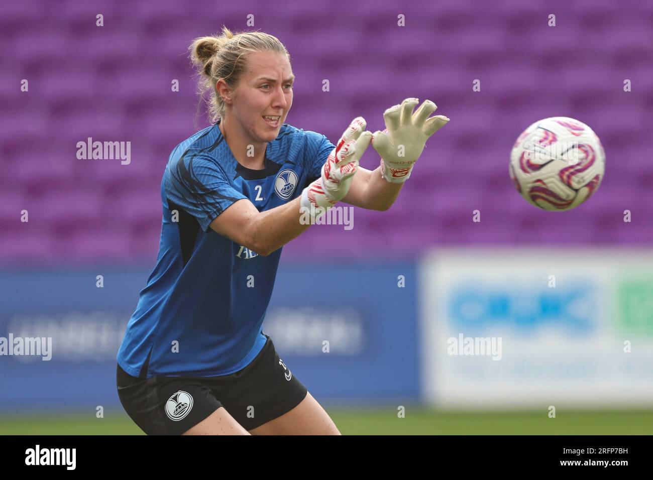 Orlando, Florida, USA. 4th Aug, 2023. Orlando Pride goalkeeper ANNA ...