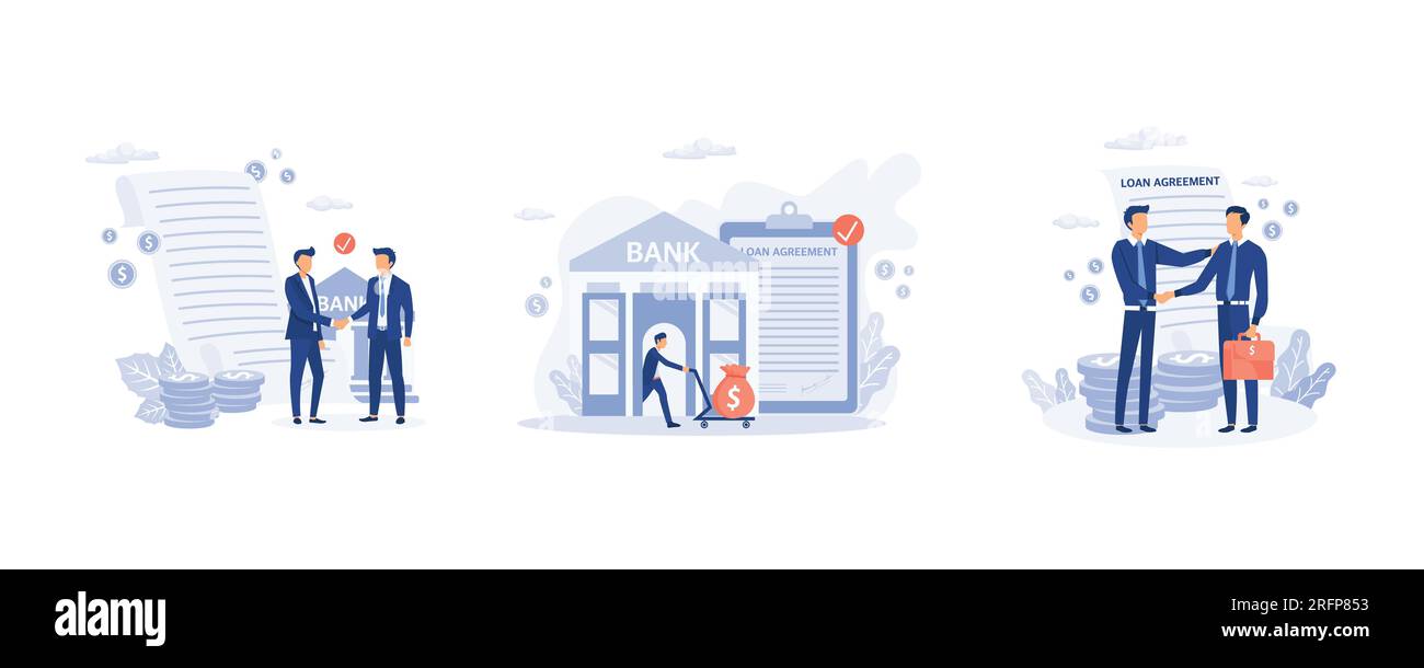 Loan agreements borrow money from the bank, Approved loan , personal ...