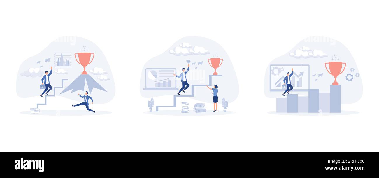 creating business for success, motivation to reach new goal ...