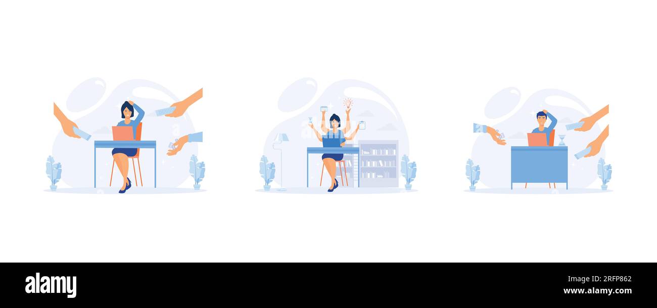 Multitasking and Time Management Concept. Planning and Scheduling ...