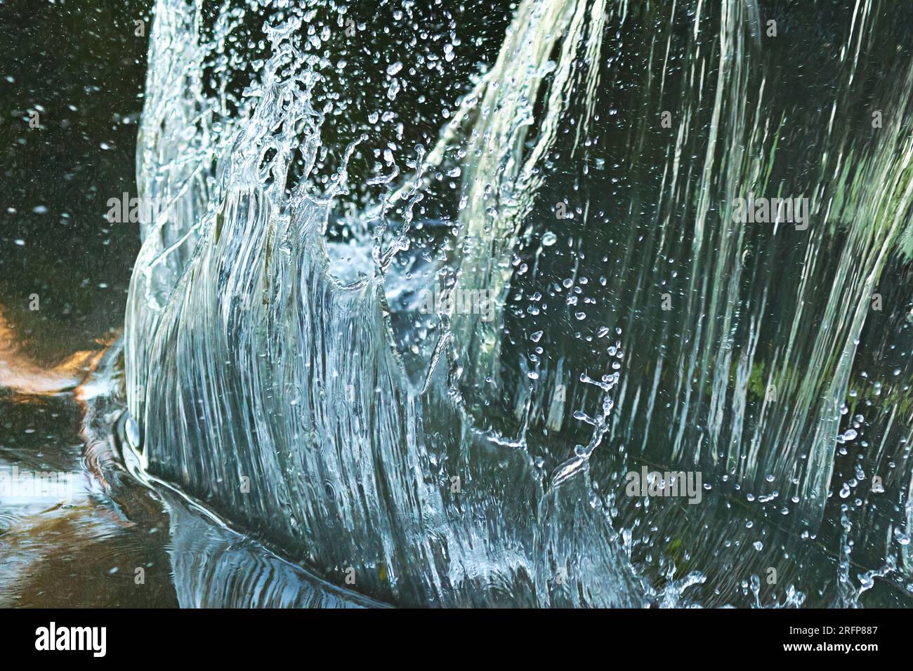 Beautiful water outside in nature, beautiful wet fun. Floating objects ...